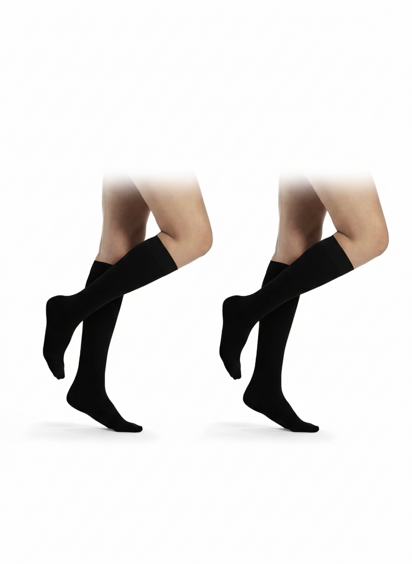 Sigvaris Highlight for women Kniestrümpfe Schwarz | Doppelpack