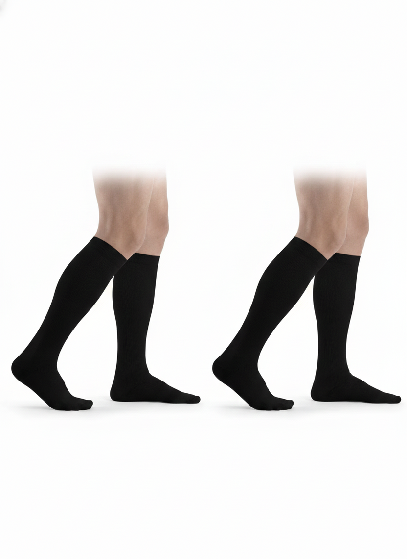 Sigvaris Samson Kniestrümpfe Schwarz | Doppelpack